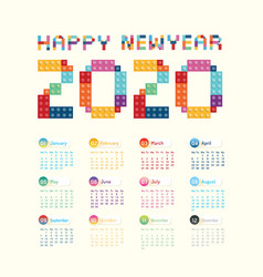 2020 new year elegant greeting card Royalty Free Vector