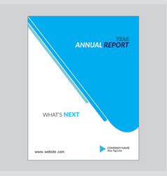Elegant and eye catching annual report template Vector Image