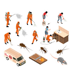 Harmful insects set centipede moth diplura ant Vector Image