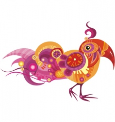 Fancy bird Royalty Free Vector Image - VectorStock
