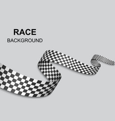 Horizontal checkered banner Royalty Free Vector Image