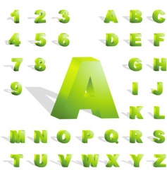 Kids abc cards letter study set english alphabet Vector Image