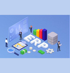 Erp software Royalty Free Vector Image - VectorStock