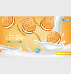 Cookies background Royalty Free Vector Image - VectorStock
