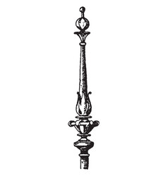 Modern finial corner of a building or structure Vector Image