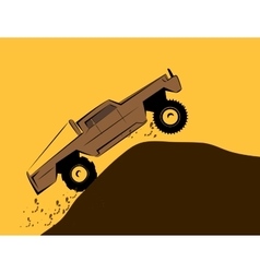 Off road vehicle suv extreme desert race Vector Image
