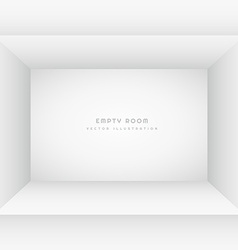 Empty room with three beige walls Royalty Free Vector Image