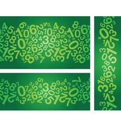 Abstract green natural texture frame corner Vector Image