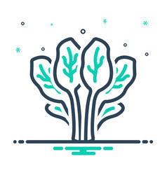 Logo for spinach Royalty Free Vector Image - VectorStock