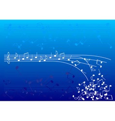 Blue notes Royalty Free Vector Image - VectorStock