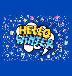 Hand drawn set speech bubbles with handwritten Vector Image