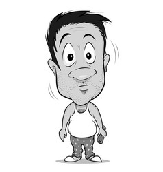 Guy slacker Royalty Free Vector Image - VectorStock