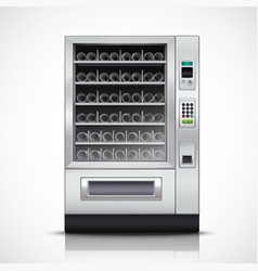 Vintage vending machine advertisement poster Vector Image