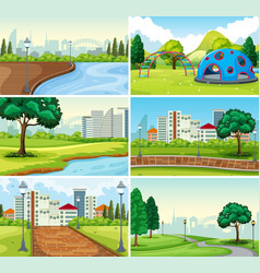 Cartoon seamless grounds game background assets Vector Image