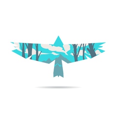 Bird abstract triangle design Royalty Free Vector Image