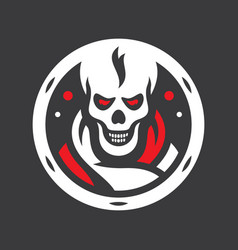 Devil halloween sign Royalty Free Vector Image