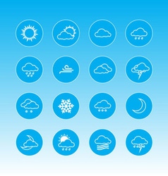 Vintage weather icons Royalty Free Vector Image