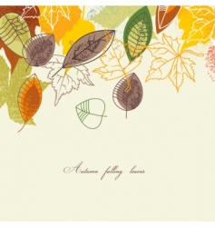 Fall background Royalty Free Vector Image - VectorStock
