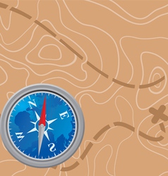 Brown grunge compass Royalty Free Vector Image