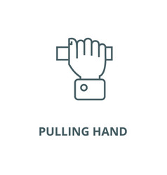 Hand palm silhouette Royalty Free Vector Image