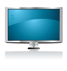Modern tv screen Royalty Free Vector Image - VectorStock