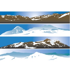 Mountain range Royalty Free Vector Image - VectorStock