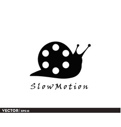 Slow-motion logo Royalty Free Vector Image - VectorStock