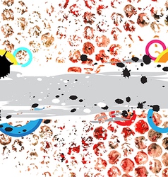 Banner design with paint background Royalty Free Vector