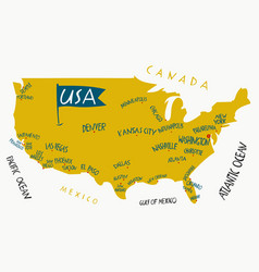 Us interstate highway map Royalty Free Vector Image