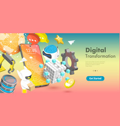 Machine learning banner artificial intelligence Vector Image