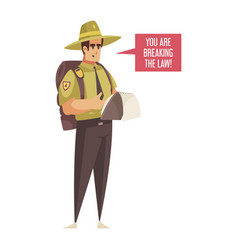Forest ranger icon Royalty Free Vector Image - VectorStock