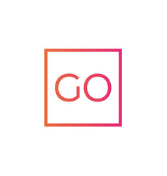 Creative initial letter mk square logo design Vector Image