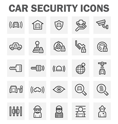 Computer and cyber security icons Royalty Free Vector Image