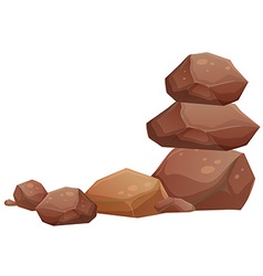 Big and small rocks Royalty Free Vector Image - VectorStock