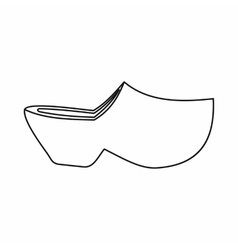 Clogs icon outline style Royalty Free Vector Image