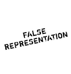 False representation rubber stamp Royalty Free Vector Image