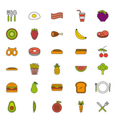 Healthy food Royalty Free Vector Image - VectorStock