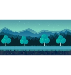 Forest game background 2d application Royalty Free Vector