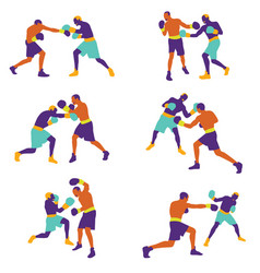 Kickboxing fight martial art kick boxing Vector Image