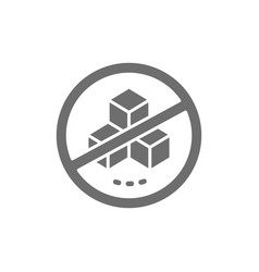 No sugar added red grunge stamp Royalty Free Vector Image