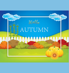 Autumn photo frame Royalty Free Vector Image - VectorStock