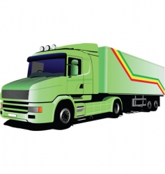 Green lorry Royalty Free Vector Image - VectorStock