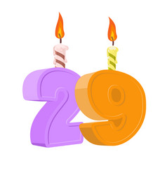 Donut cartoon nine number Royalty Free Vector Image