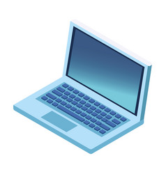 Cartoon computer icon Royalty Free Vector Image