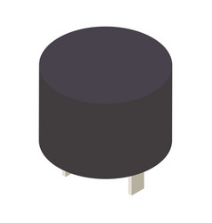 Semiconductor electronic components isometric icon