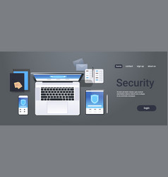Online network security data protection concept Vector Image