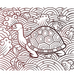 Chinese turtle Royalty Free Vector Image - VectorStock