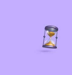 Antique sand hourglass Royalty Free Vector Image
