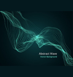 Abstract sound wave voice digital waveform Vector Image