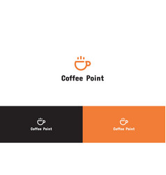 Coffee cafe logo template design Royalty Free Vector Image